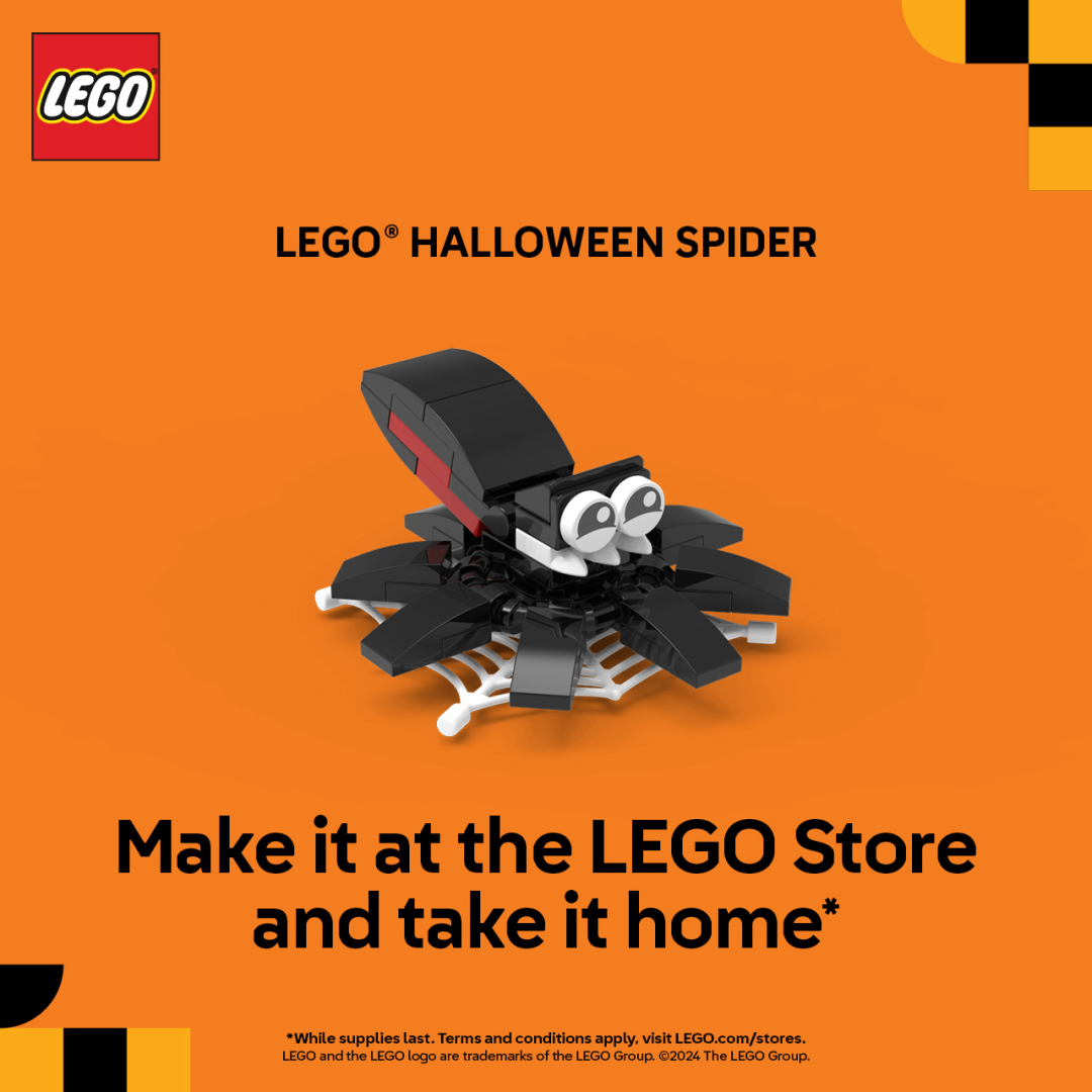 Build a LEGO® Halloween Spider! - Walden Galleria